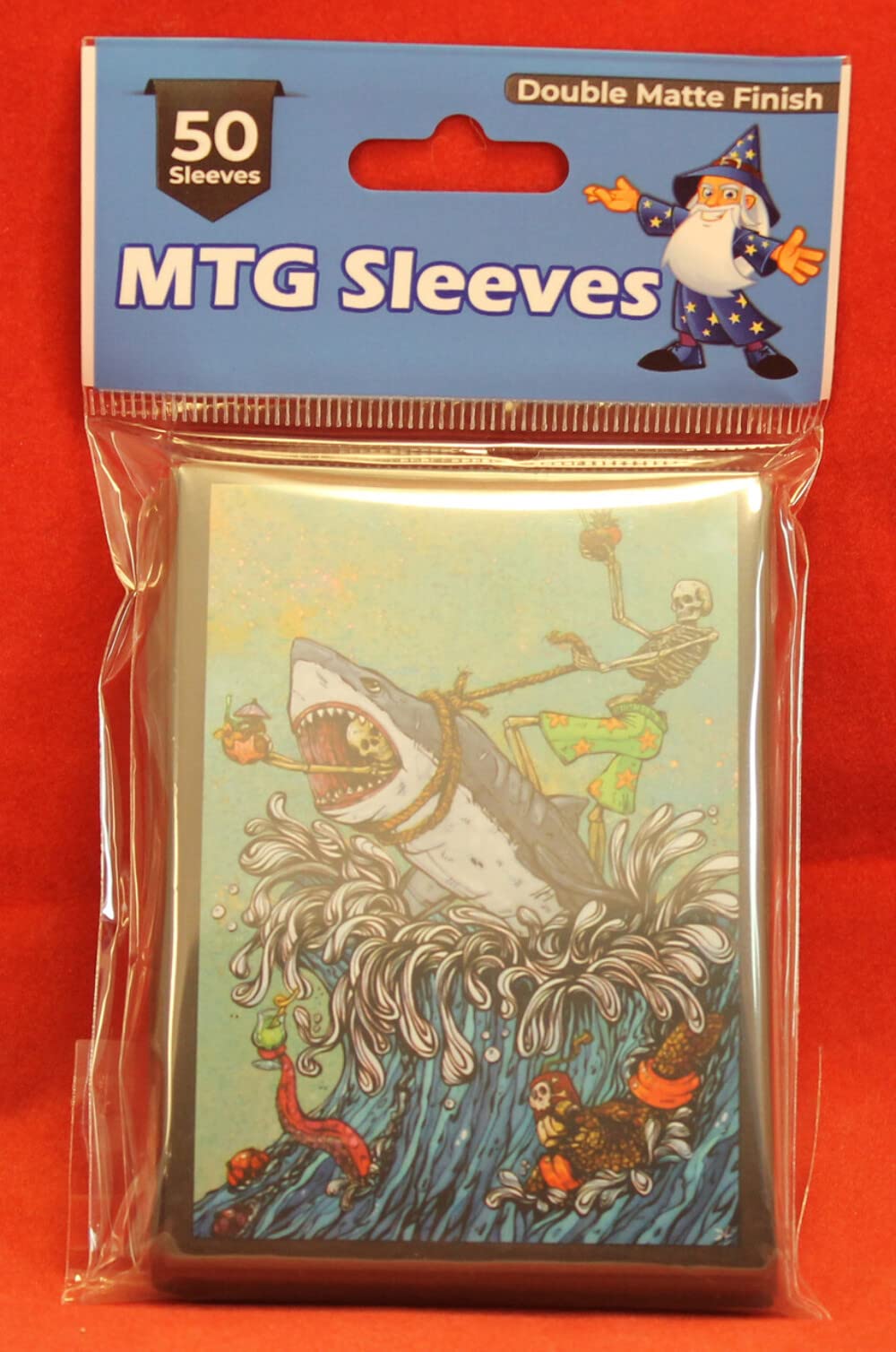 MTG Sleeves 50 MTG Standard Card Sleeves Deck Protector - Great White Wave