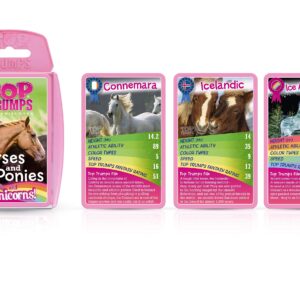 Top Trumps Card Game Horses Ponies and Unicorns - Family Games for Kids and Adults - Learning Games - Kids Card Games for 2 Players and More - Kid War Games - Card Wars - for 6 Plus Kids