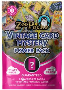 zoo packs tcg vintage 1999 10 card lot - 1 1st edition stamped card per pack guaranteed!