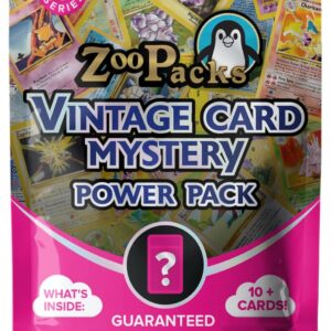 Zoo Packs TCG Vintage 1999 10 Card Lot - 1 1ST Edition Stamped Card Per Pack Guaranteed!