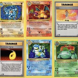 Zoo Packs TCG Vintage 1999 10 Card Lot - 1 1ST Edition Stamped Card Per Pack Guaranteed!