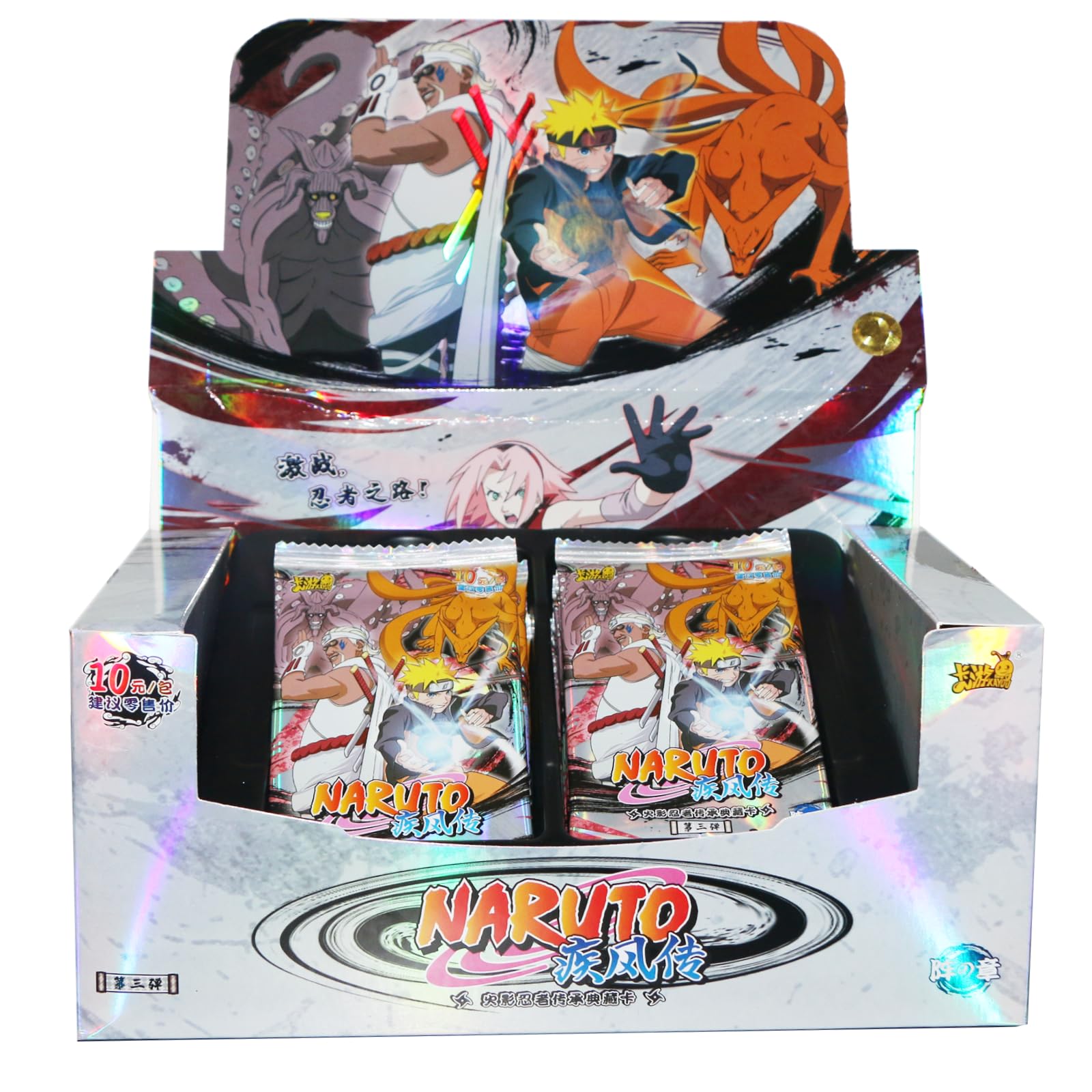 Z ZHIZU Anime Cards Booster Box – Official CCG TCG Collectable Playing/Trading Card Blister Pack (Shadow Box - Tier 3-18 Packs)