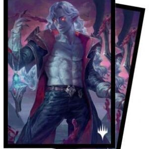 Magic: The Gathering - Innistrad Crimson Vow 100ct Sleeves V4 Featuring Runo Stromkirk - Protect Your Cards with ChromaFusion Technology and Always Be Ready for Battle