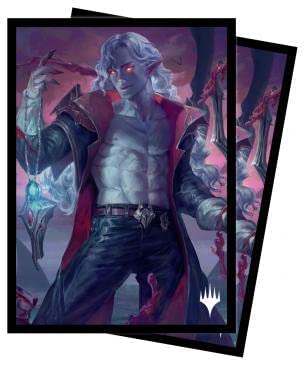 Magic: The Gathering - Innistrad Crimson Vow 100ct Sleeves V4 Featuring Runo Stromkirk - Protect Your Cards with ChromaFusion Technology and Always Be Ready for Battle