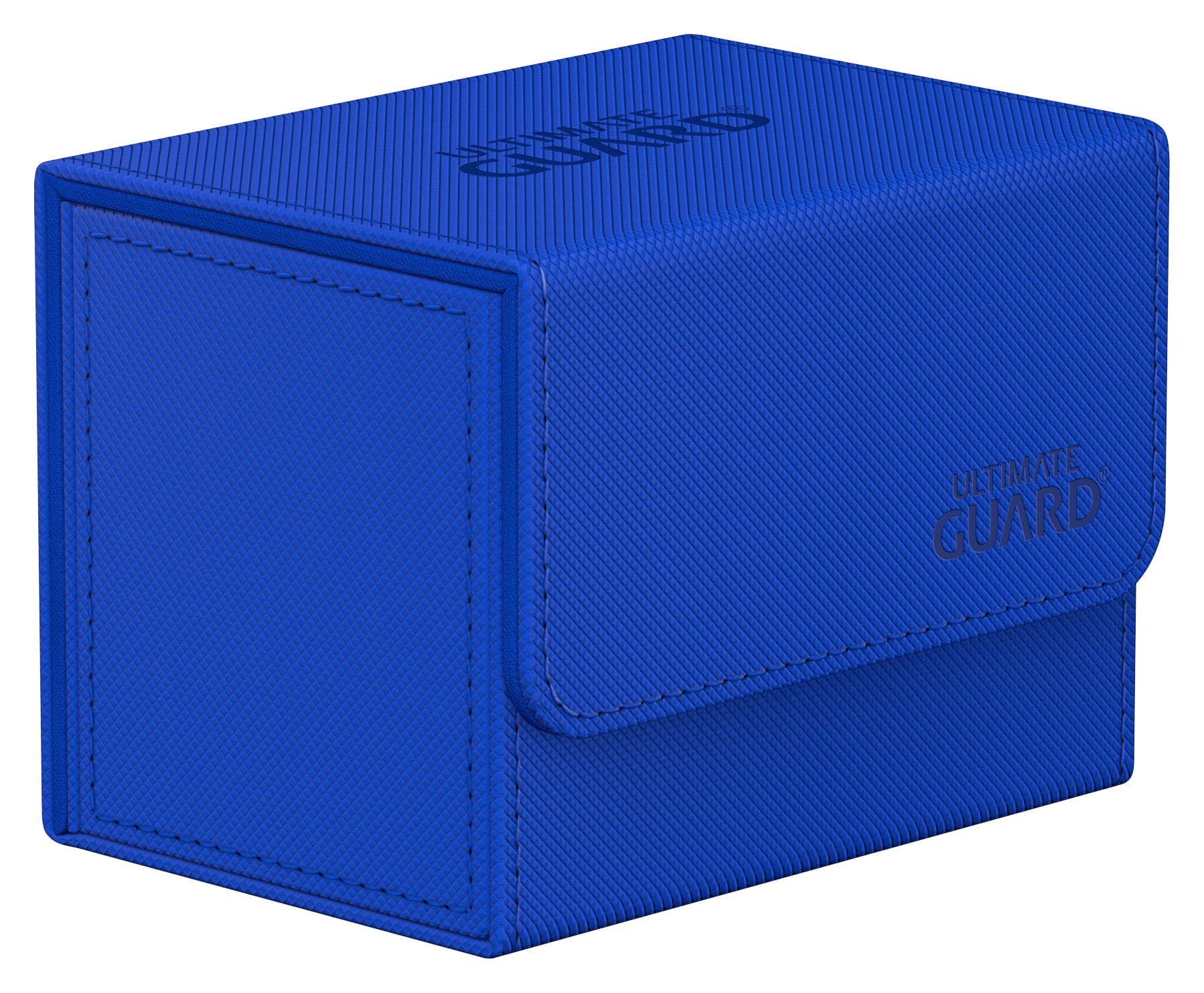 Ultimate Guard Sidewinder 80+, Deck Box for 80 Double-Sleeved TCG Cards, Blue, Magnetic Closure & Microfiber Inner Lining for Secure Storage