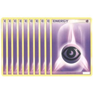 pokemon cards - lot of 10 psychic energy cards (purple)