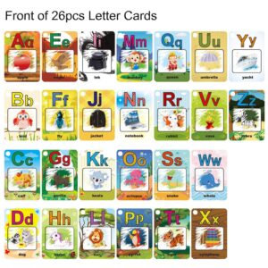 Coolplay A-Z 26 Alphabet Water Cards, Children Drawing Card for Kids Educational Toys for Travel