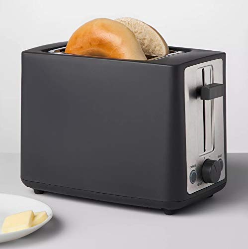 Stainless Steel 2 Slice Extra Wide Slot Toaster Compact Ideal Gift for Family & Friends