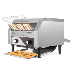 dyna-living commercial toaster 450 slices/hour conveyor toaster heavy duty commercial toaster for restaurant 2600w conveyor belt toaster oven for bagel bread