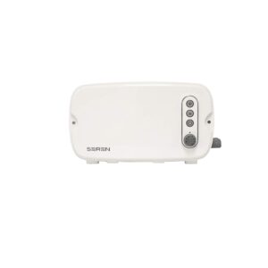 berghoff seren side loading toaster with cool touch exterior and removable crumb tray, white, without serving tray