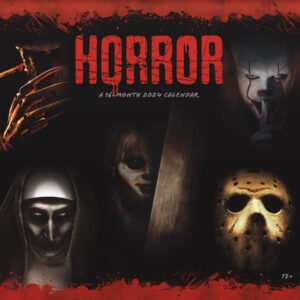 2024 horror collection wall calendar