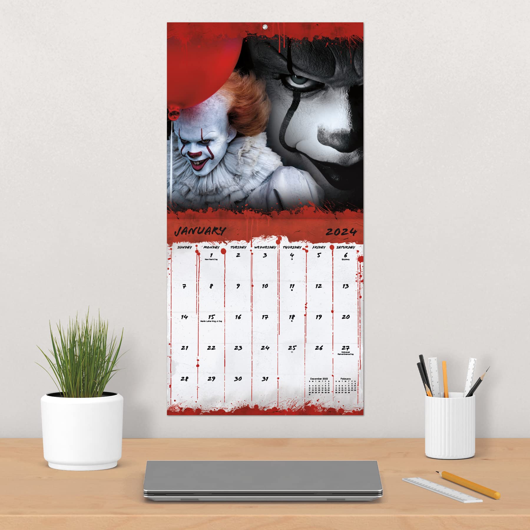 2024 Horror Collection Wall Calendar