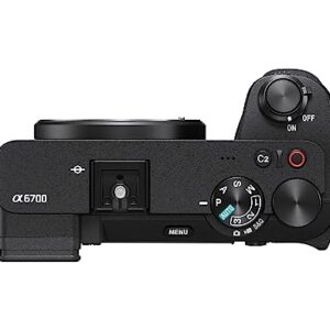 Sony Alpha 6700 – APS-C Interchangeable Lens Camera with 26 MP sensor, 4K video, AI-Based Subject Recognition, Log Shooting, LUT Handling and Vlog Friendly Functions