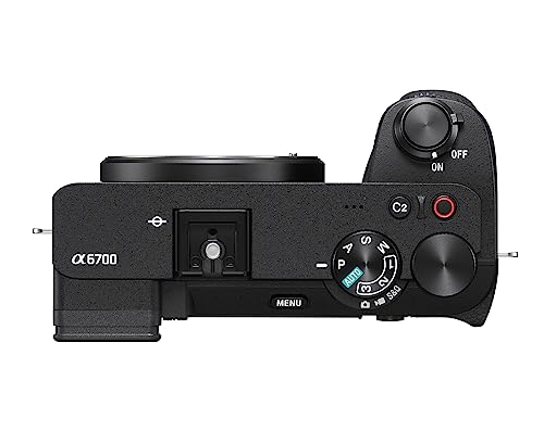 Sony Alpha 6700 – APS-C Interchangeable Lens Camera with 26 MP sensor, 4K video, AI-Based Subject Recognition, Log Shooting, LUT Handling and Vlog Friendly Functions