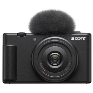 Sony ZV-1F Content Creator's Ultimate Kit: 128GB Extreme Memory, Mic, Video Light, Editing Software U-Grip, and Tripod Bundle (21pc)