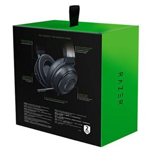 Razer Kraken X - Multi-Platform Wired Gaming Headset (Bendable Cardiod Microphone, Custom-Tuned 40 mm Drivers, 3.5 mm Connection, Oval Ear Cushions, Adjustable Headband) Black