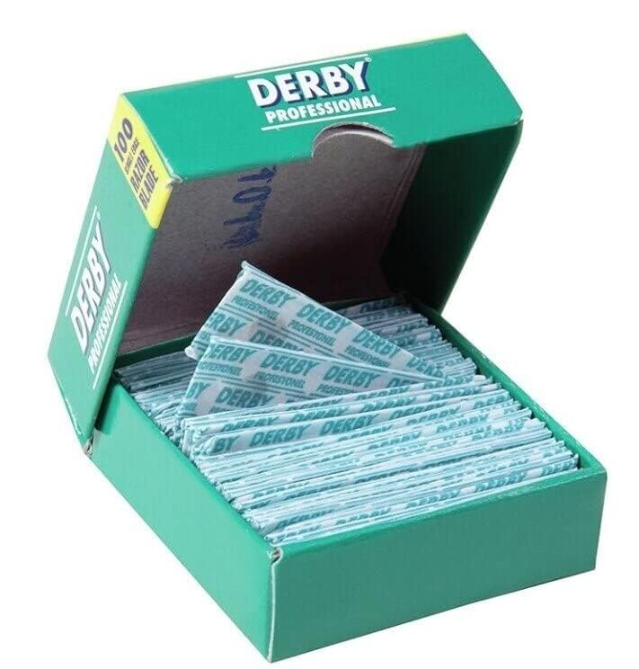 Derby, The Shave Factory Razor Blades Black, Silver (Three Pieces)