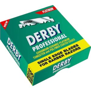 Derby, The Shave Factory Razor Blades Black, Silver (Three Pieces)