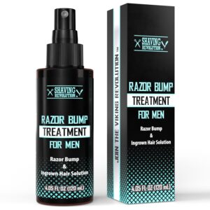 viking revolution razor bumps treatment for men ingrown hair removal - after shave for men ingrown hair serum - salicylic acid bump stopper ingrown hair treatment for men razor burn treatment for men