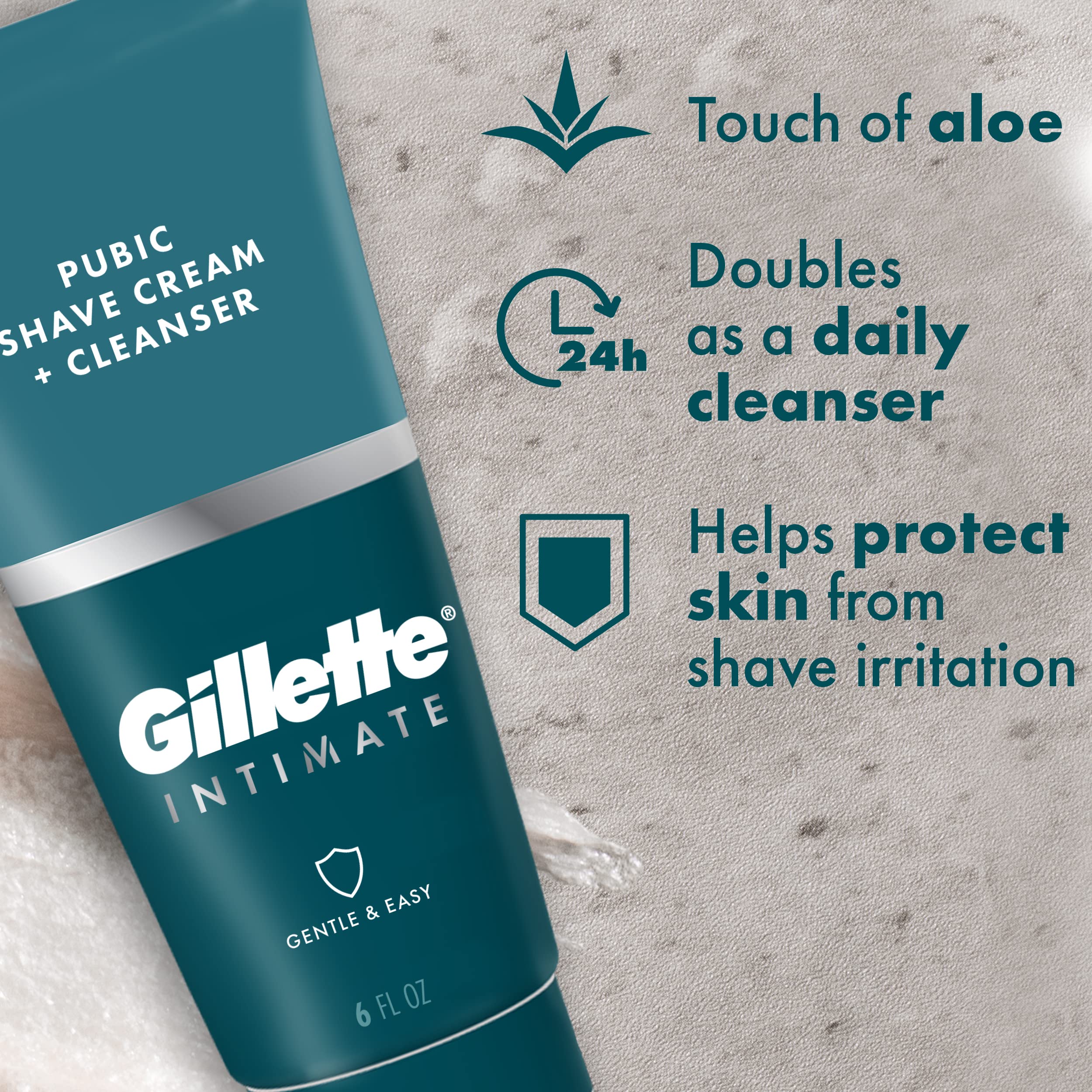 Gillette Intimate Manscape Kit, Razor for Men, Men’s Pubic Razor, Gentle & Easy to Use, 1 Razor Handle, 2 Refills, 2in1 Pubic Shave Cream & Cleanser, & Anti-chafe Stick, Reduces Rubbing & Irritation