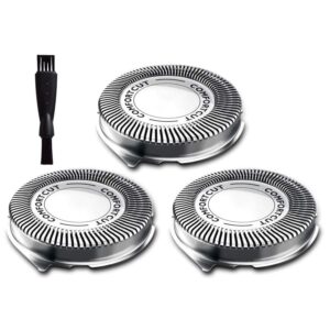 sh30 replacement heads for shaver 2300 3800, heads compatible with philips series 3000,2000,1000,s738 with durable sharp blade, electric razor shaving heads blades back-up rotary heads accessories