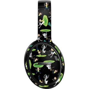 skinit decal audio skin compatible with bose quietcomfort 35 headphones - officially licensed warner bros rick and morty portal pattern design