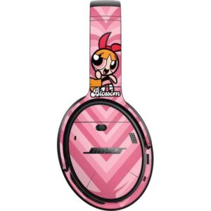 skinit decal audio skin compatible with bose quietcomfort 35 ii headphones - officially licensed warner bros blossom pink hearts design