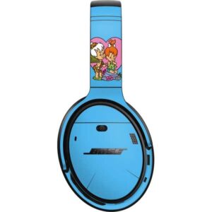 skinit decal audio skin compatible with bose quietcomfort 35 headphones - officially licensed warner bros bamm-bamm and pebbles design