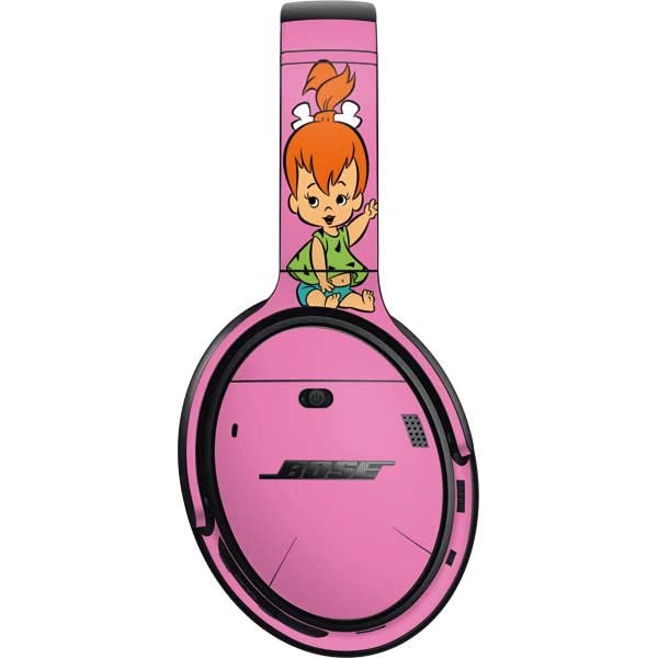 Skinit Decal Audio Skin Compatible with Bose QuietComfort 35 II Headphones - Officially Licensed Warner Bros Pebbles Flintstone Design