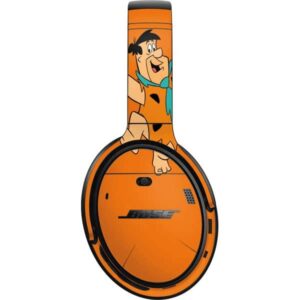 skinit decal audio skin compatible with bose quietcomfort 35 ii headphones - officially licensed warner bros fred flintstone design