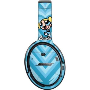 skinit decal audio skin compatible with bose quietcomfort 35 headphones - officially licensed warner bros bubbles blue hearts design