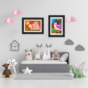 GraduationMall Kids Art Frames, Front Opening A4 Kids Artwork Display Frame Picture Frame for 50+ Pictures, Children Drawing Crafts Storage Frame