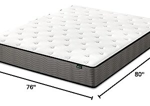 ZINUS 10 Inch Support Plus Pocket Spring Hybrid Mattress, King, Strong Coils for Durable Support, Pocket Innersprings for Motion Isolation, Mattress in A Box