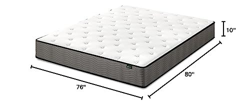 ZINUS 10 Inch Support Plus Pocket Spring Hybrid Mattress, King, Strong Coils for Durable Support, Pocket Innersprings for Motion Isolation, Mattress in A Box