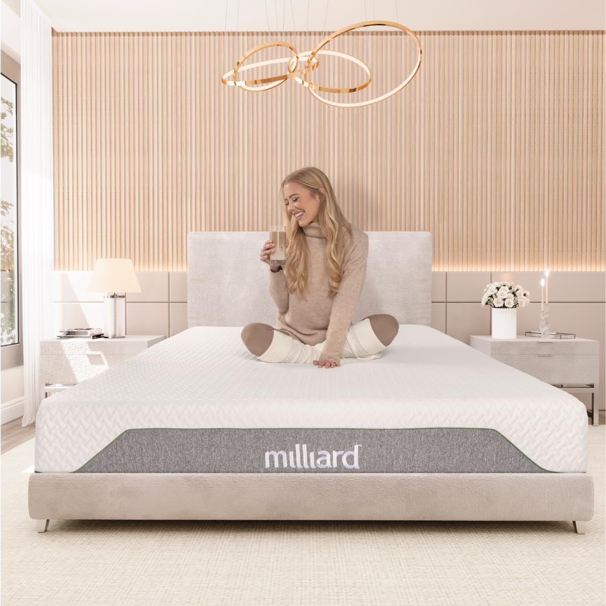 Milliard Memory Foam Mattress 10 inch Firm, Pressure Relieving, Classic (King)