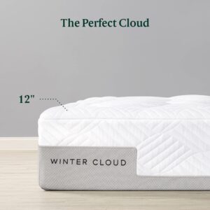 Zinus 12 Inch Winter Cloud Memory Foam Mattress, King, Pressure Relieving, CertiPUR-US Certified, Mattress in A Box, All-New, Made in USA