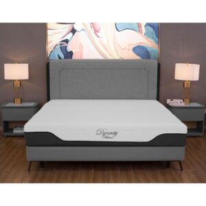 dynastymattress king mattress coolbreeze 12 inch essential gel infused memory foam bed medium firm queen size 60x80 (usa made)