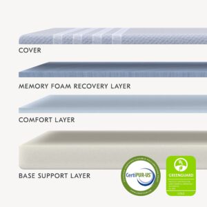 Leesa Studio 10" Mattress, King Size, Cooling Memory Foam / CertiPUR-US Certified / 100-Night Trial