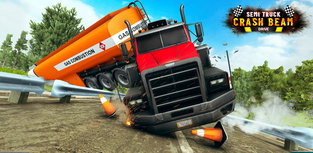 Beam Drive Semi Truck Crash Test Simulator - Truck Games 3D