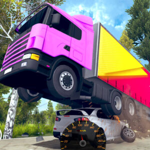 Beam Drive Semi Truck Crash Test Simulator - Truck Games 3D