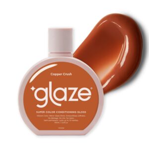 glaze super color conditioning copper crush gloss - award winning semi-permanent hair dye and treatment. no-mix hair color mask with results in 10 minutes.