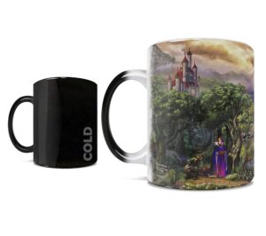 morphing mugs disney – the evil queen – thomas kinkade studios - one 11 oz color changing ceramic mug – image revealed when hot liquid is added!