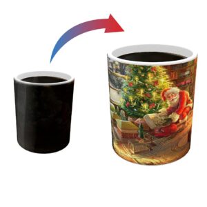 Morphing Mugs Thomas Kinkade Studios – Lionel – Santa’s Special Delivery – Trainset – Toys – One 11 oz Color Changing Ceramic Mug – Image Revealed When HOT Liquid Is Added!