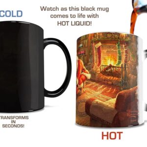 Morphing Mugs Thomas Kinkade Studios – Lionel – Santa’s Special Delivery – Trainset – Toys – One 11 oz Color Changing Ceramic Mug – Image Revealed When HOT Liquid Is Added!