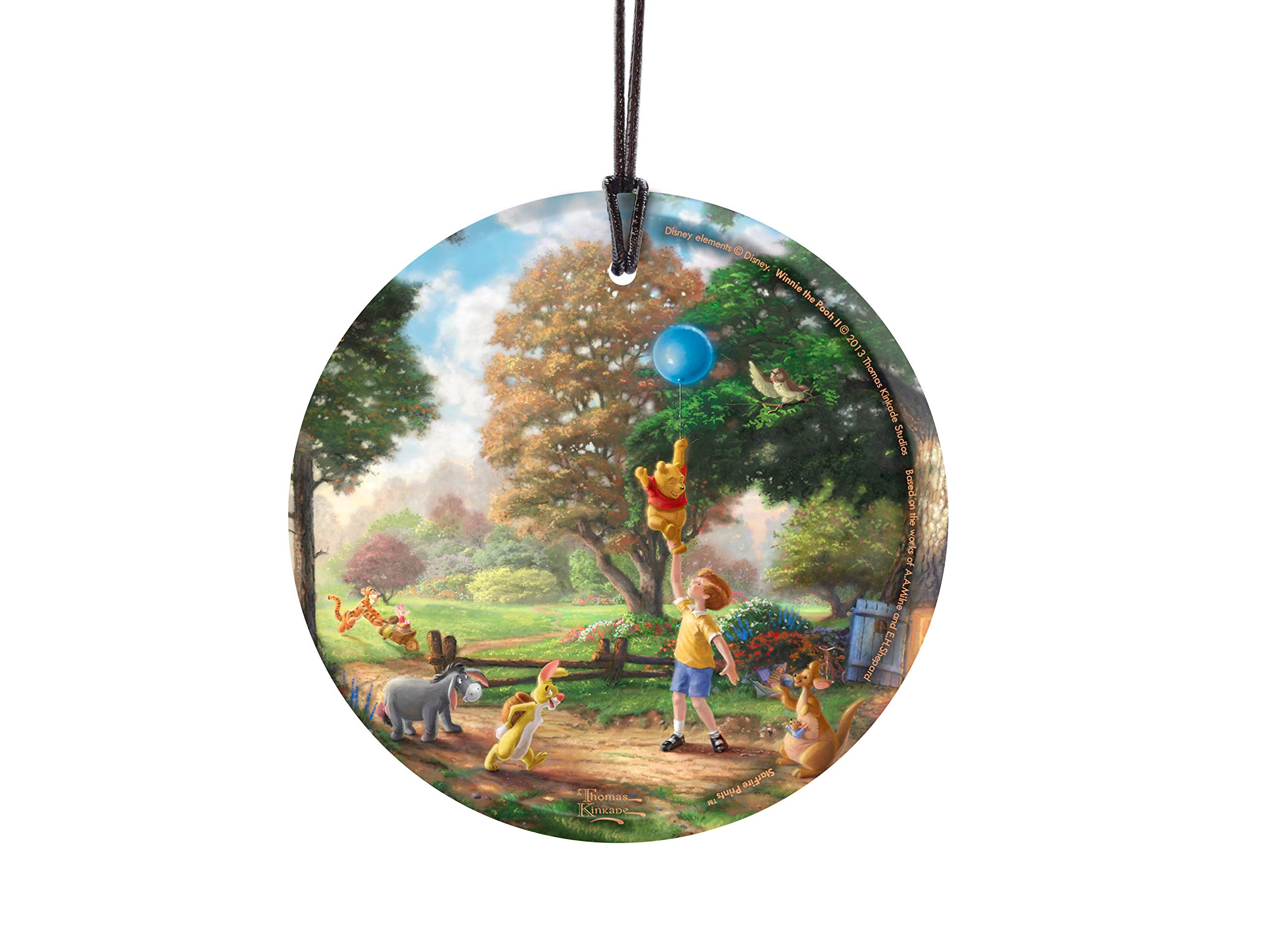 Thomas Kinkade Studios (Winnie the Pooh II) StarFire Prints Hanging Glass SPCIR472