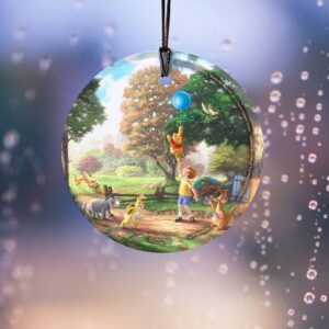 Thomas Kinkade Studios (Winnie the Pooh II) StarFire Prints Hanging Glass SPCIR472