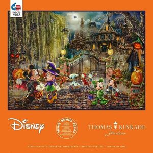 Ceaco - Thomas Kinkade - Disney - Mickey and Minnie Halloween Fun - 1000 Piece Jigsaw Puzzle