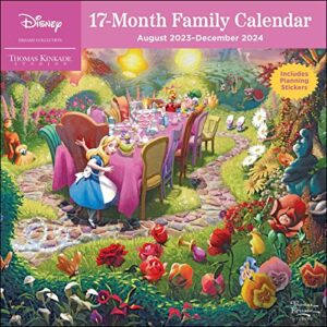 disney dreams collection by thomas kinkade studios: 17-month 2023-2024 family wa