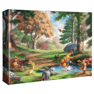 thomas kinkade studios disney winnie the pooh i 8" x 10" gallery wrapped canvas