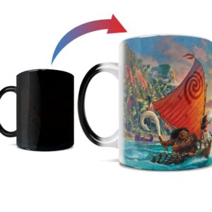 Morphing Mugs Disney – Moana – Thomas Kinkade Studios - One 11 oz Color Changing Ceramic Mug – Image Revealed When HOT Liquid Is Added!